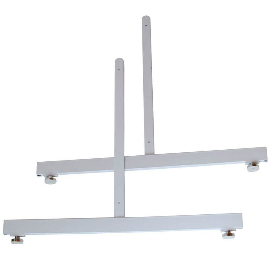 White Grid Legs for Gridwall Displays | G+B Store Fixtures