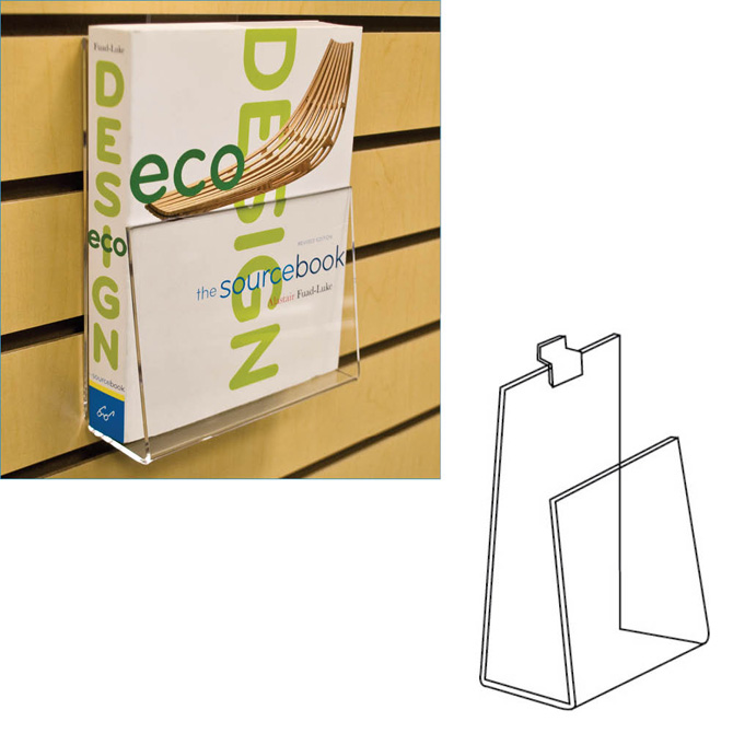 Acrylic Slatwall Multi-Media Holder | Retail Literature Holders | By ...